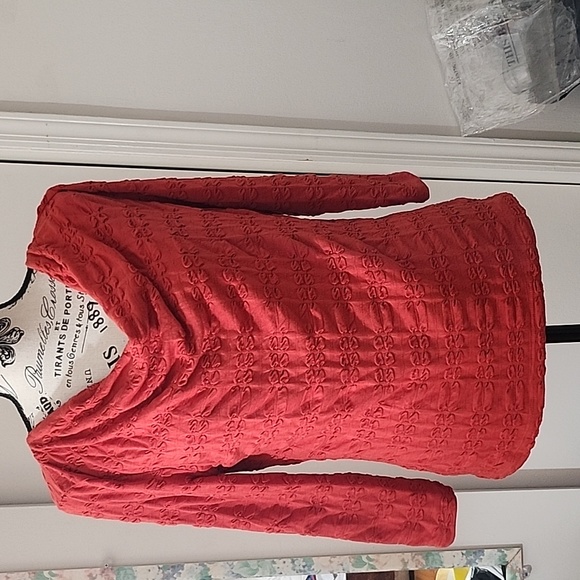 Laura Scott | Tops | Laura Scott Pumpkin 34 Sleeve Top | Poshmark